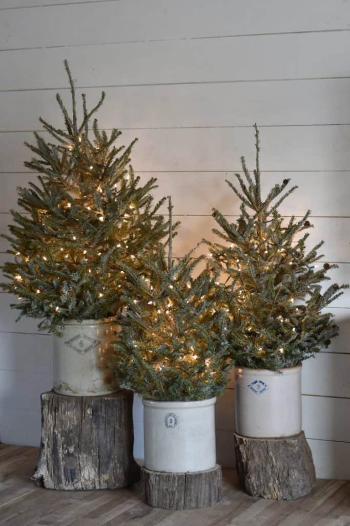 Simple Country Christmas Table Decorations - Rocky Hedge Farm