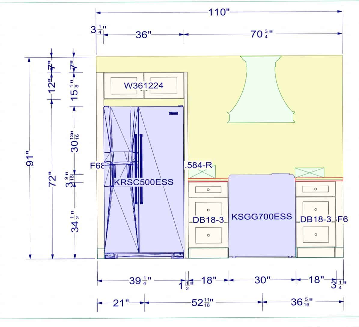 Double Wide Kitchen Remodel Layout Plan - Rocky Hedge Farm
