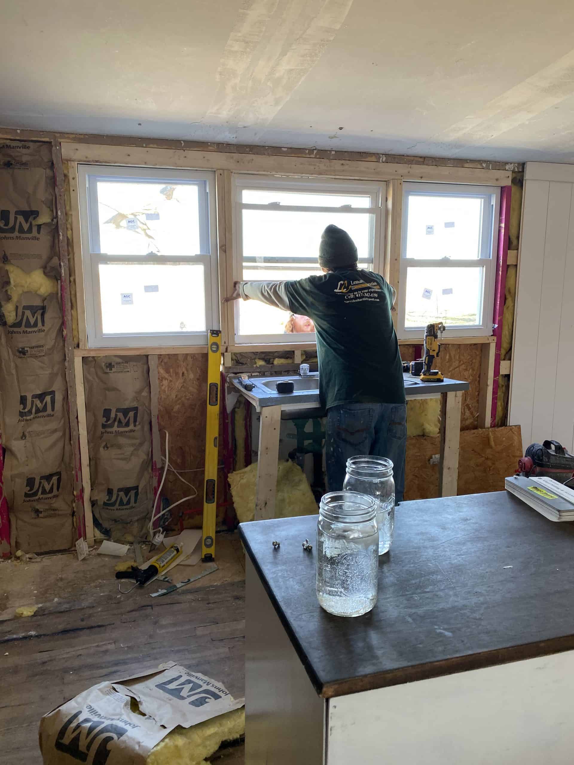 Double Wide Manufactured Home Kitchen Remodel - New Windows - Rocky ...