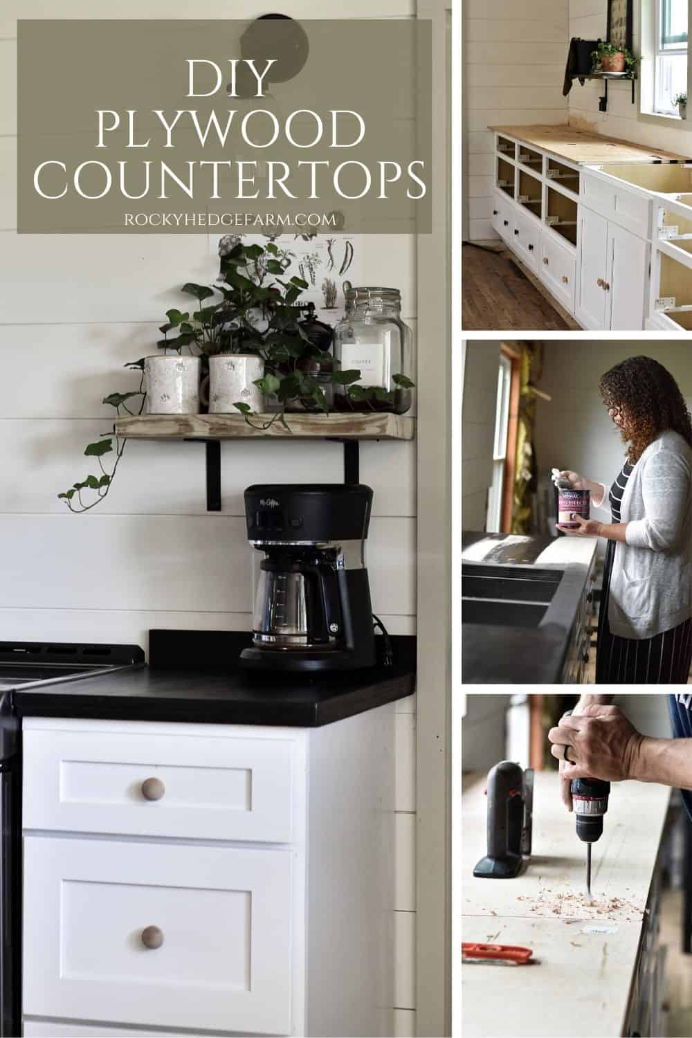 Building DIY Plywood Countertops - Rocky Hedge Farm