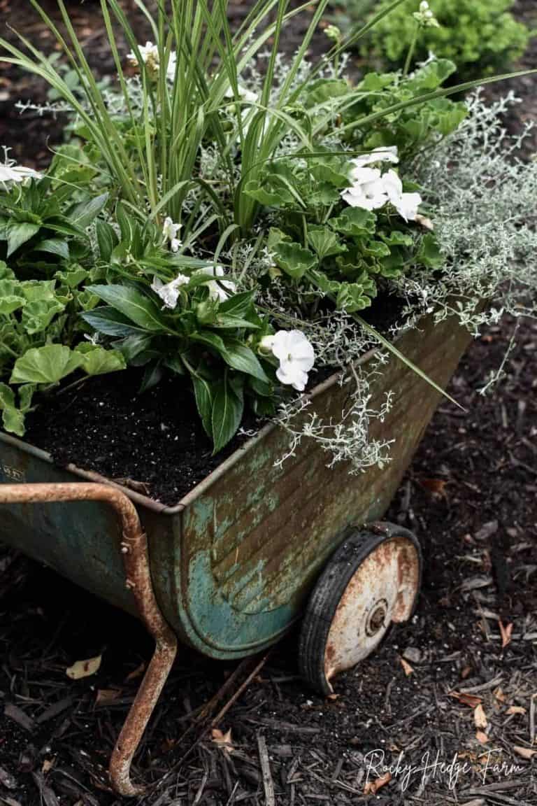 Rustic Garden Decor Ideas and Design - Rocky Hedge Farm