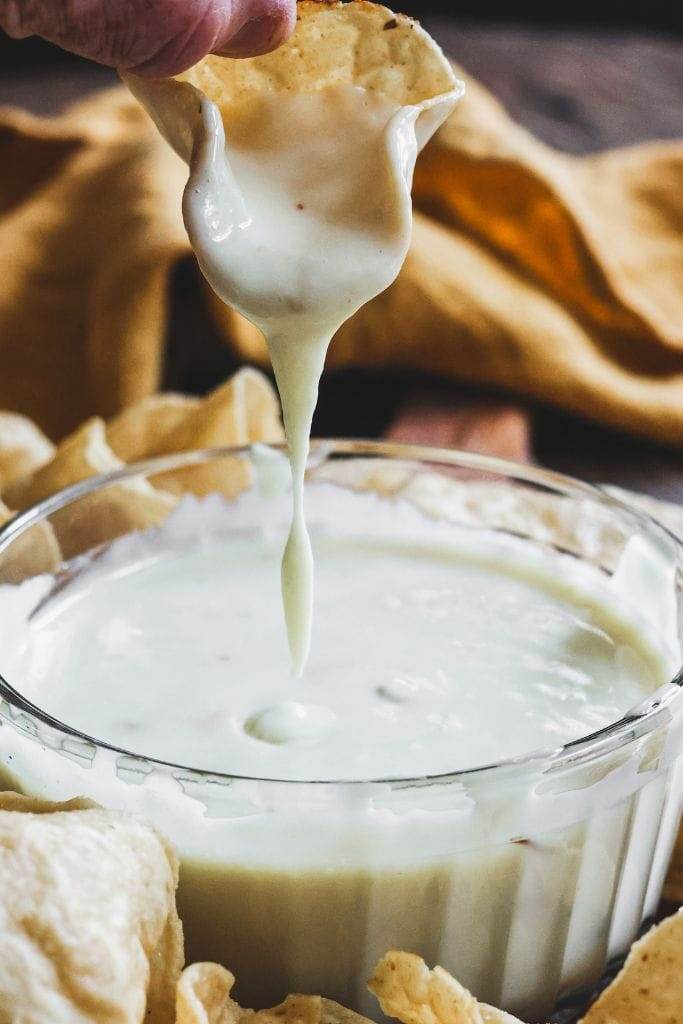 Homemade White Queso with 3 Ingredients - Rocky Hedge Farm