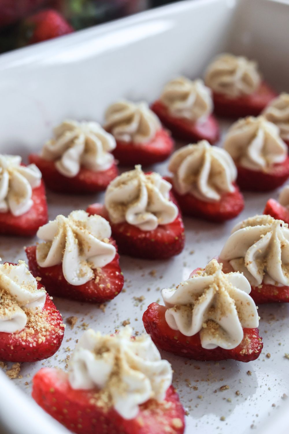 Deviled Strawberries: Easy No-Bake Cheesecake Bites - Rocky Hedge Farm