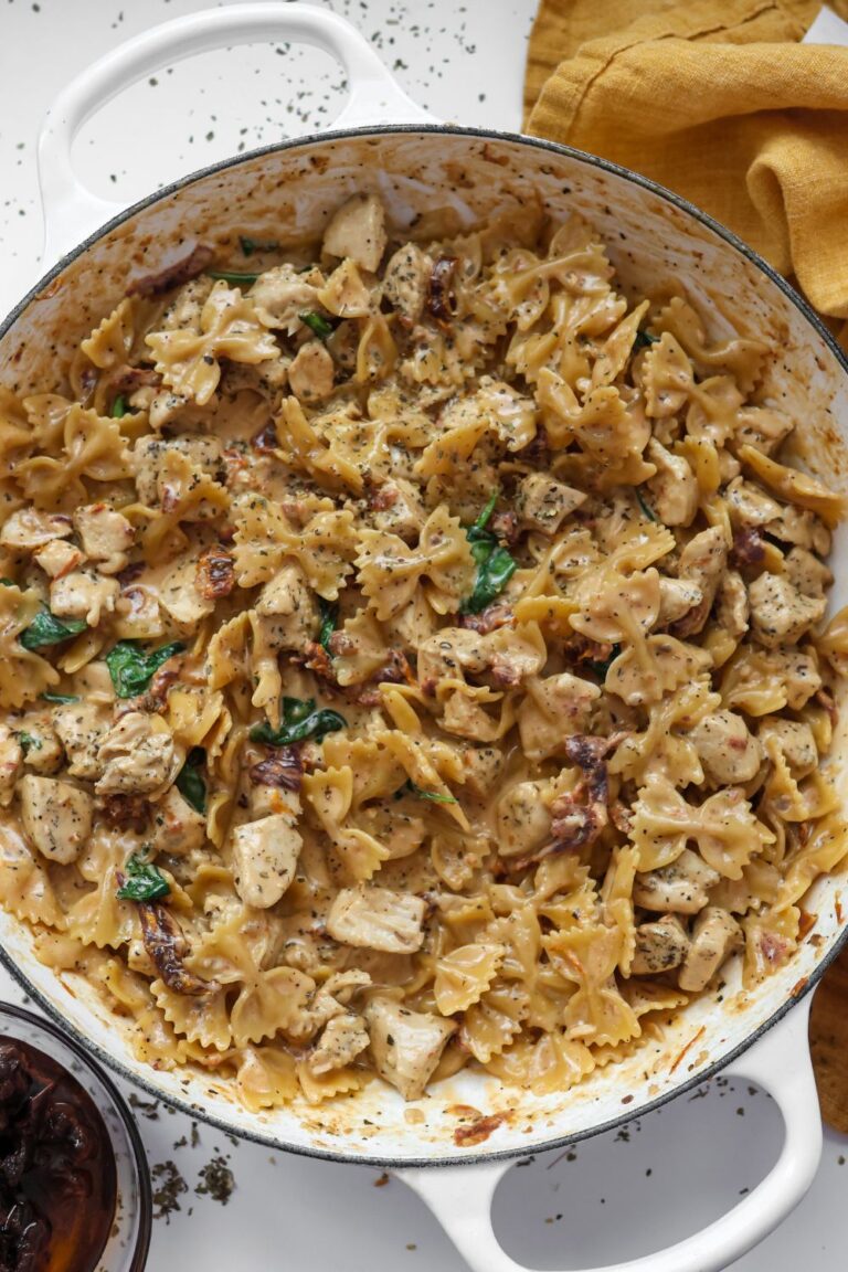 Creamy Tuscan Chicken Pasta with Sun Dried Tomatoes - Rocky Hedge Farm
